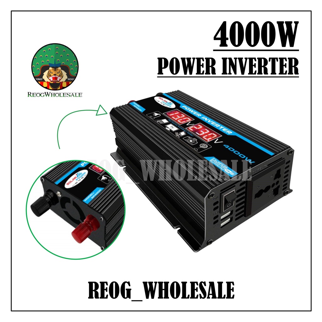 Jual Power Inverter Digital 4000 Watt / Inverter 4000W DC 12V Ke AC ...