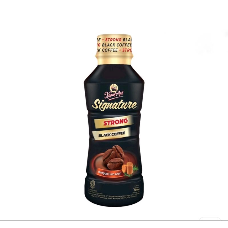Jual KAPAL API SIGNATURE STRONG BLACK COFFEE 200 ml | Shopee Indonesia