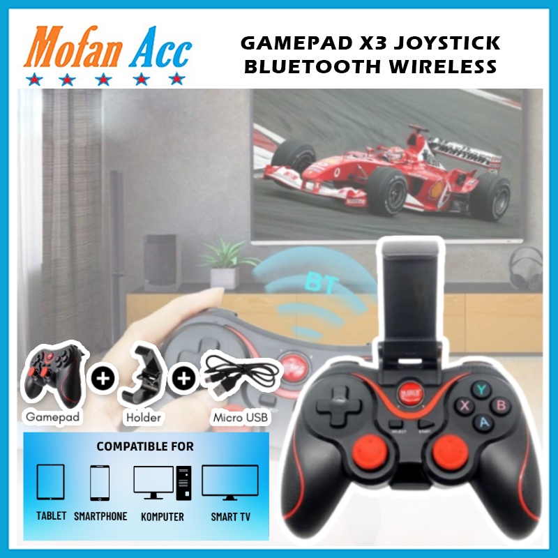 Jual Gamepad X3 Bluetooth Wireless Controller Hp MOBA PUBG / Game Pad ...
