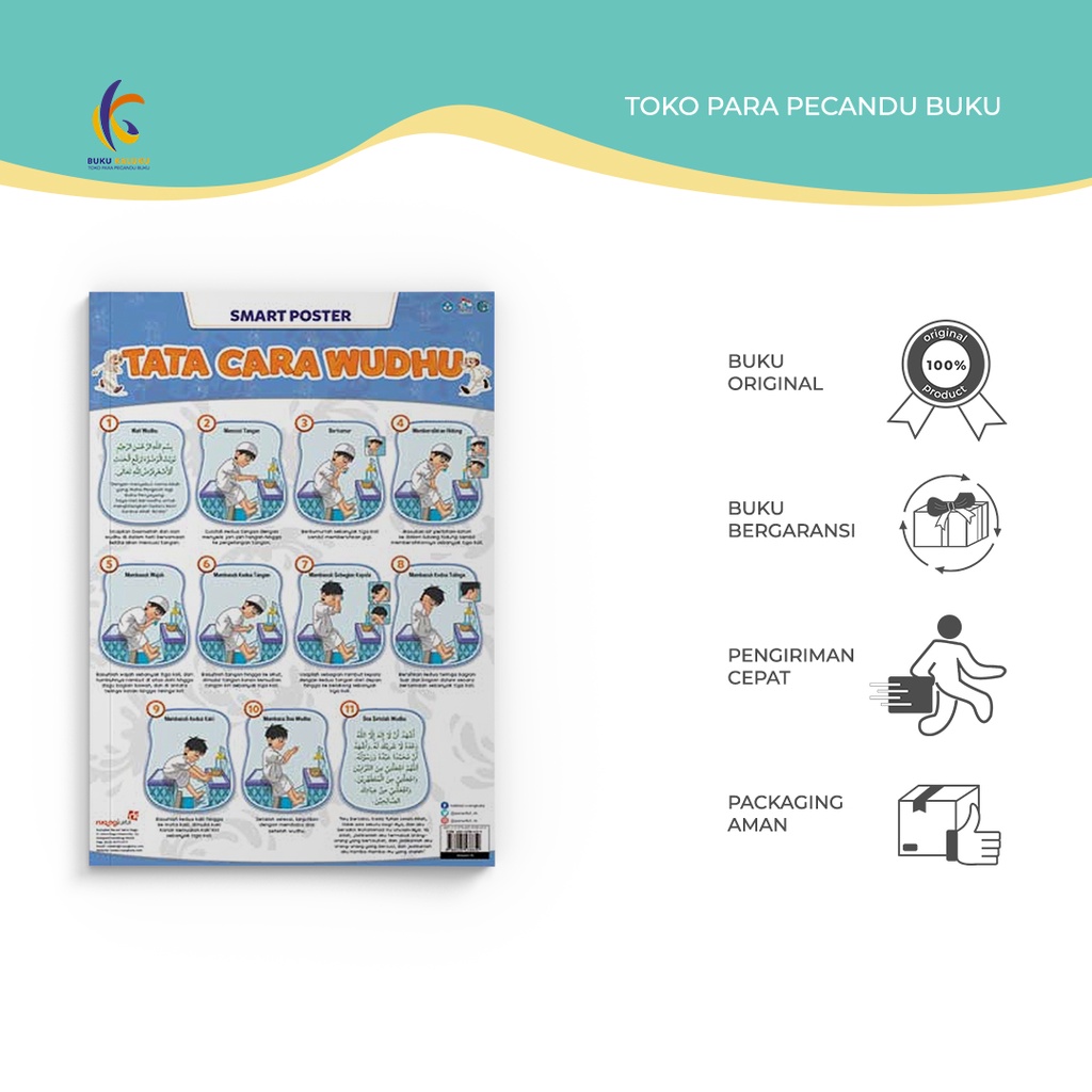 Jual Poster Referensi - Smart Poster Tata cara Wudhu - Ruangkata ...