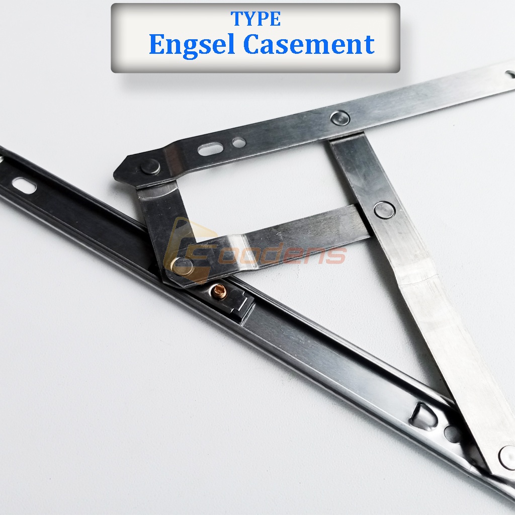 Jual Engsel Casement 12 inch Kesmen Engsel Jendela Aluminium Stainless ...