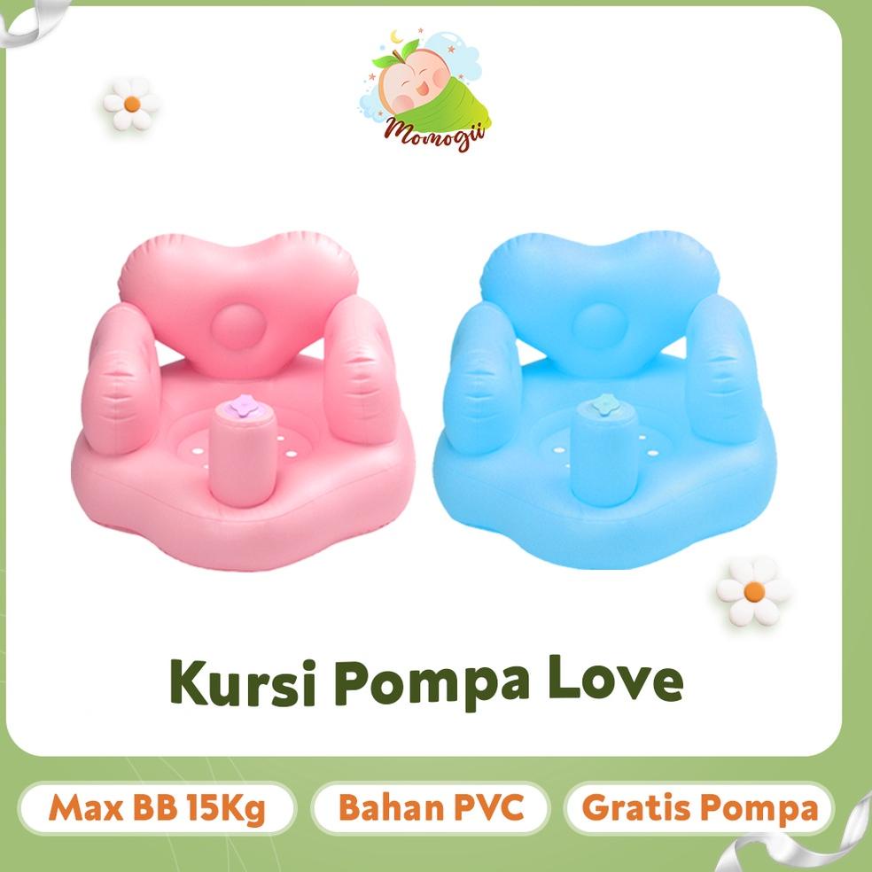 Jual F0M2 Kursi Sofa Tiup Pompa Bentuk Love Tempat Duduk Bayi Balon ...