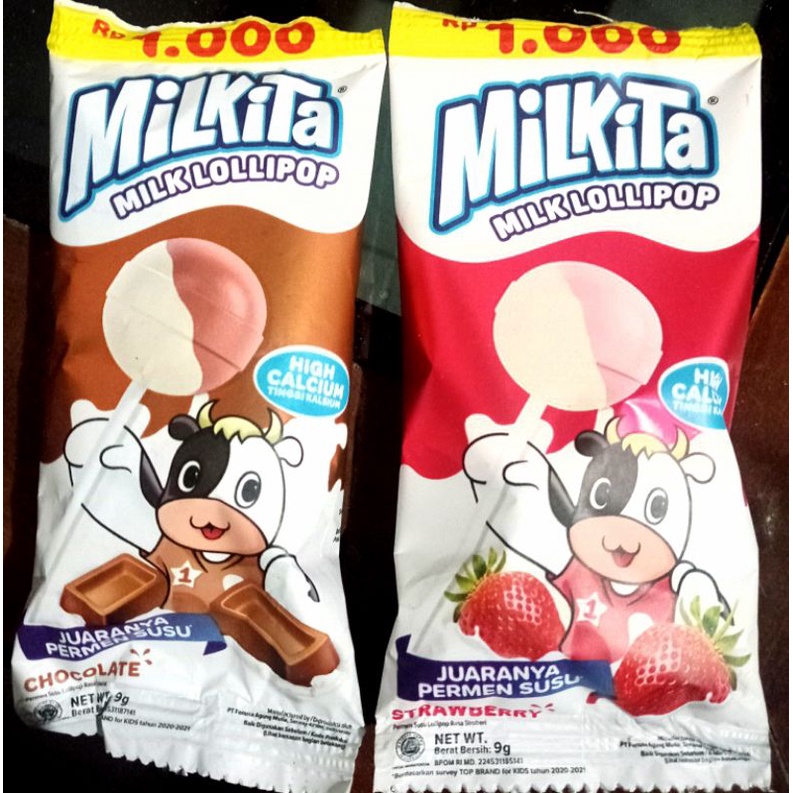 Jual Milkita Permen Susu Lollipop Hanger Max - Milk Candy 1 Bag (isi 30pcs) @9gram Coklat,melon ...