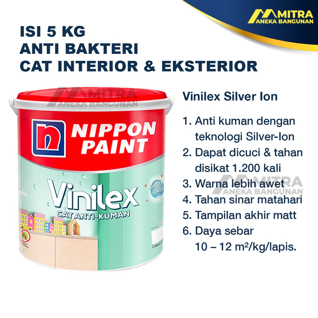 Jual CAT TEMBOK NIPPON PAINT GREAT SEASCAPE NP AC 2106 A / HIJAU TUA / VINILEX INTERIOR ...