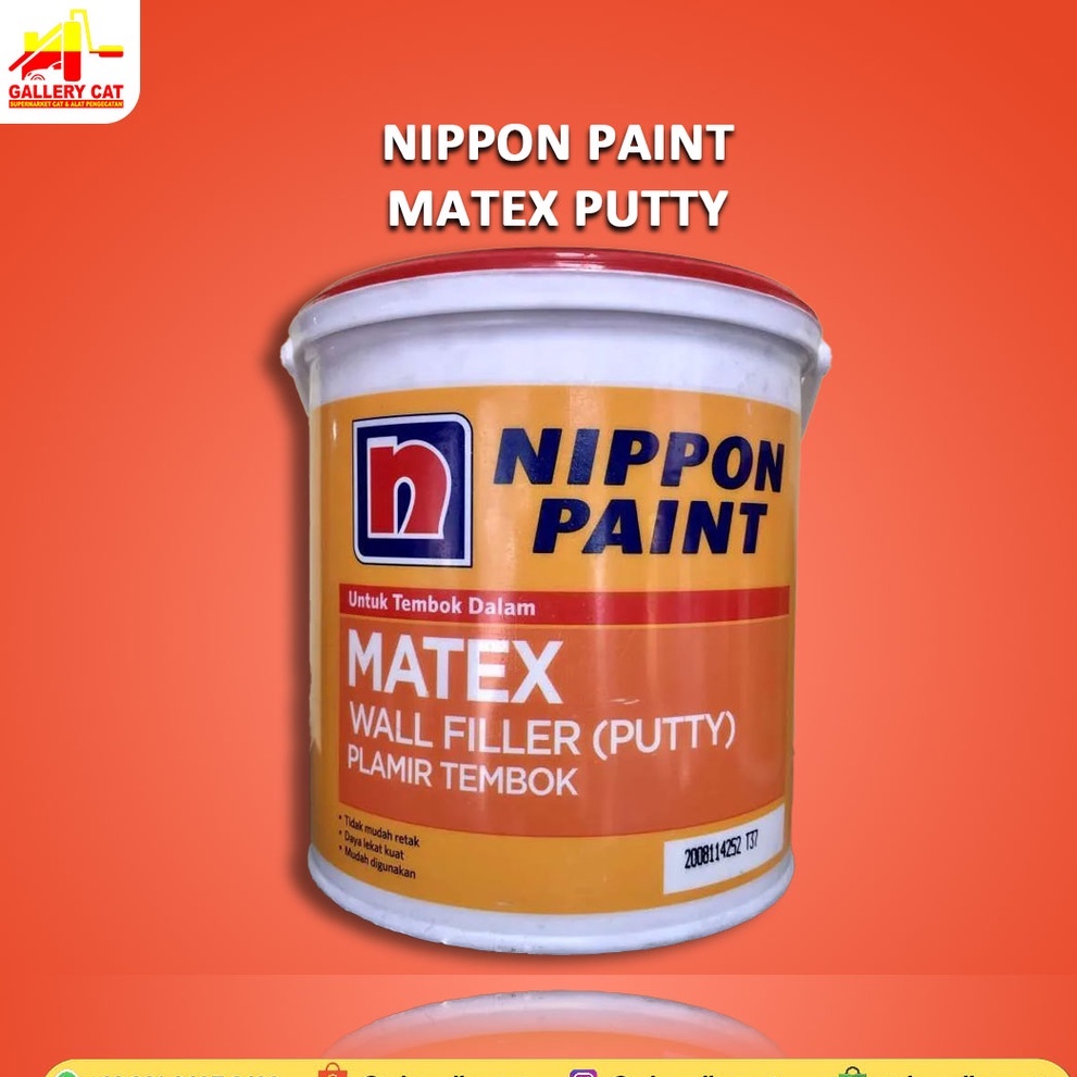 Jual TERMURAH! Plamir tembok Nippon paint matex putty kemasan 4 kg | Shopee Indonesia