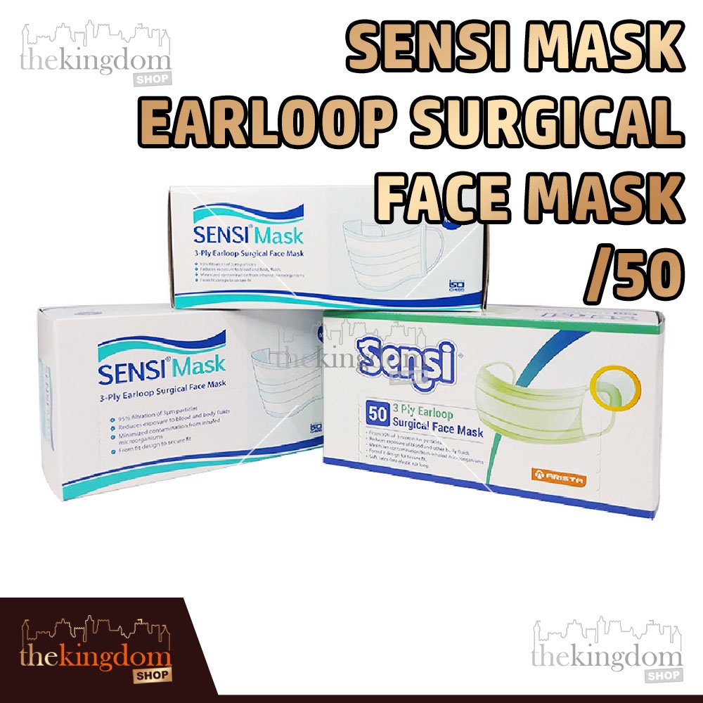 Jual Sensi mask 3ply 4ply Earloop Surgical Face Mask Masker Sensi 3 ... Jual Sensi mask 3ply 4ply Earloop Surgical Face Mask Masker Sensi 3 ...