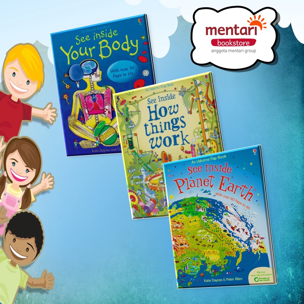 Jual See Inside An Usborne Flap Book - With flaps lift ( Buku Bacaan ...