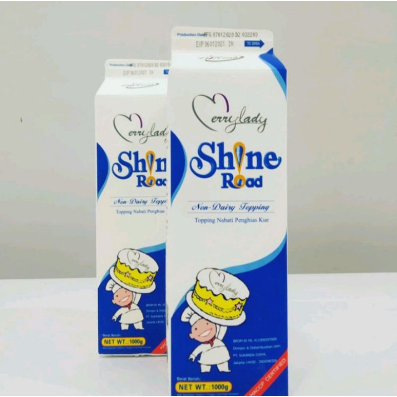 Jual Shine road non dairy whipped cream 1 kg | Shopee Indonesia