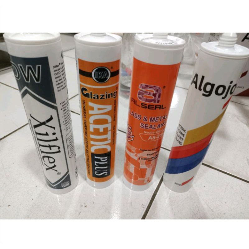 Jual Lem Sealant Botol Warna Hitam Putih Clear Coklat Abu Abu | Silen ...