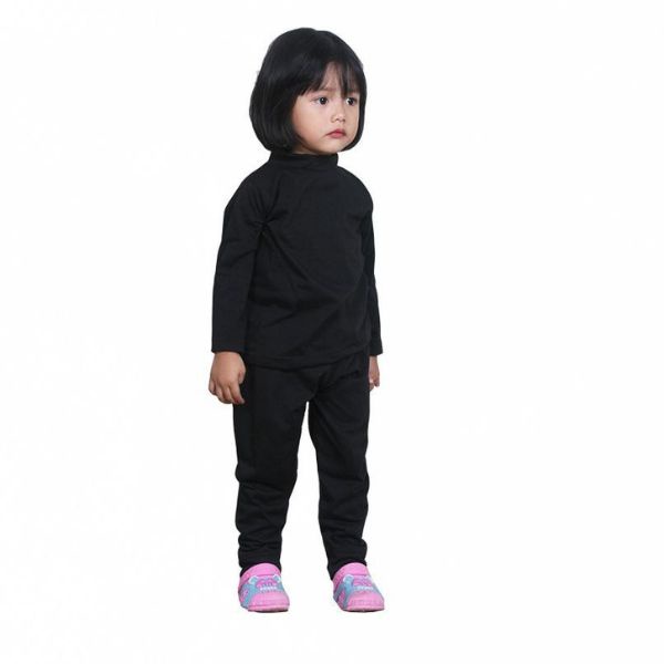 Jual Manset kaos anak spandek warna hitam / Daleman Baju Anak Usia 5-10 ...