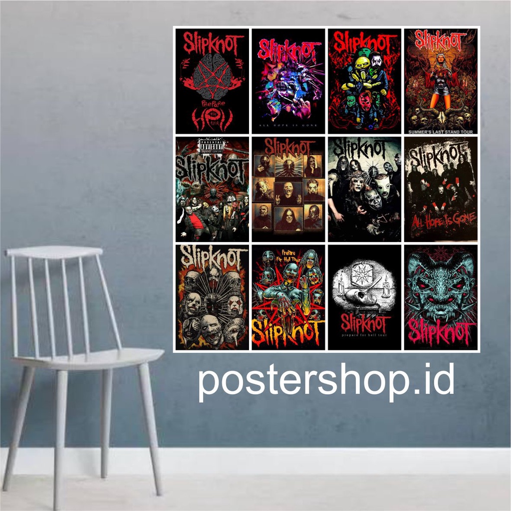 Jual Poster Band Slipknot isi 12pcs | Shopee Indonesia