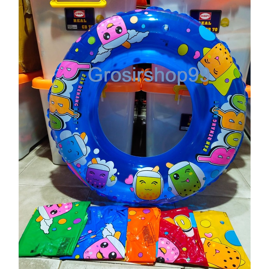 Jual Ban / Pelampung Renang Anak Bulat 70cm Motif Boba SNI | Shopee ...