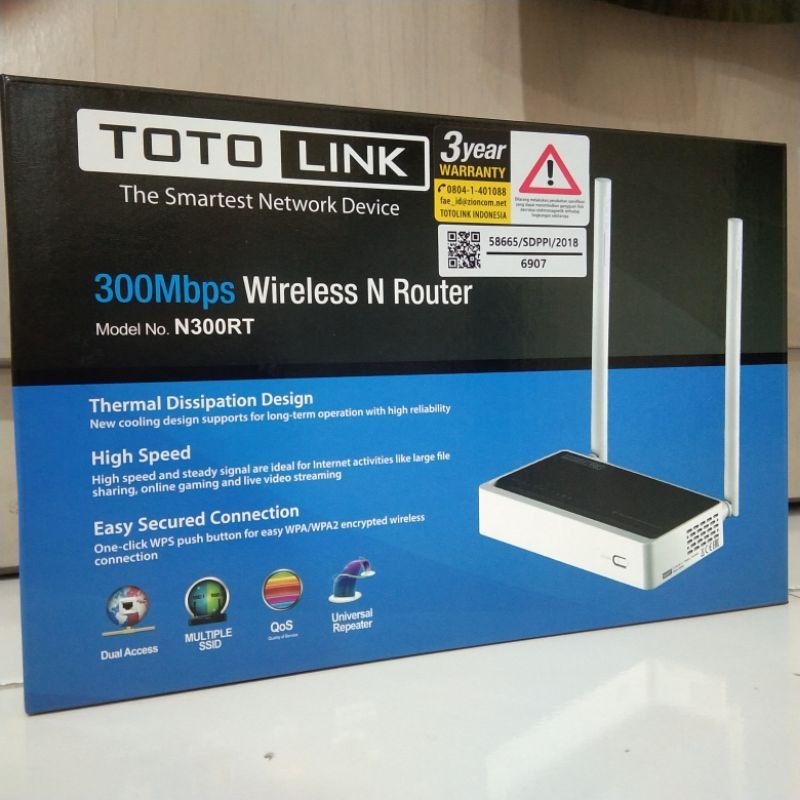 Jual TOTOLINK / TOTO Link N300RT - 300Mbps Wireless N Router - 2 Antena | Shopee Indonesia