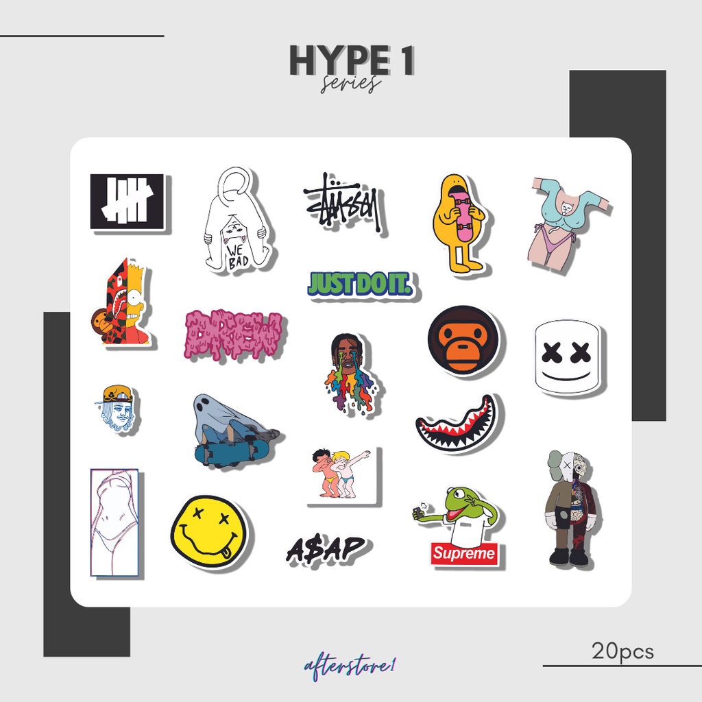 Jual [HYPE 1] STICKER AESTHETIC | STICKER TUMBLR | STIKER PACK | STIKER ...
