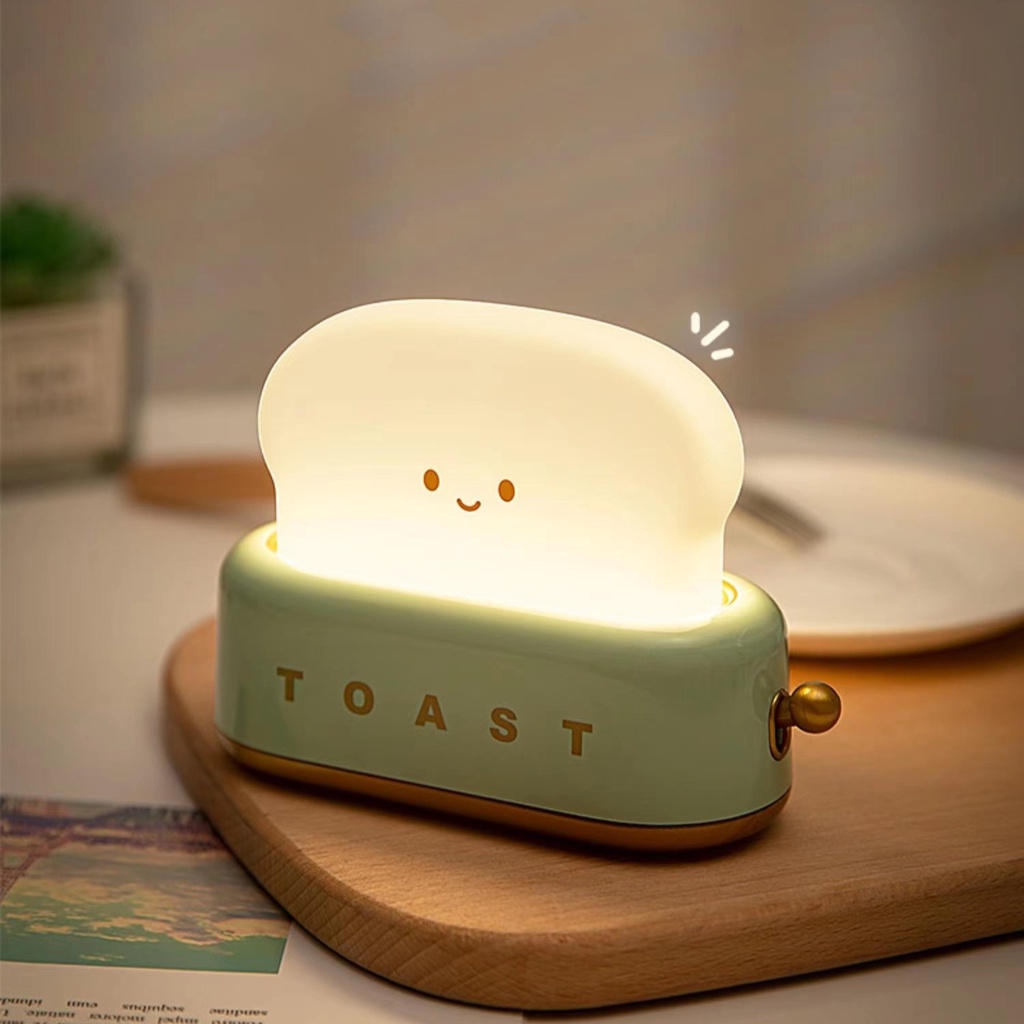 Jual Lampu Tidur Kamar Bentuk Pemanggang Roti Toaster Mini Night Light ...