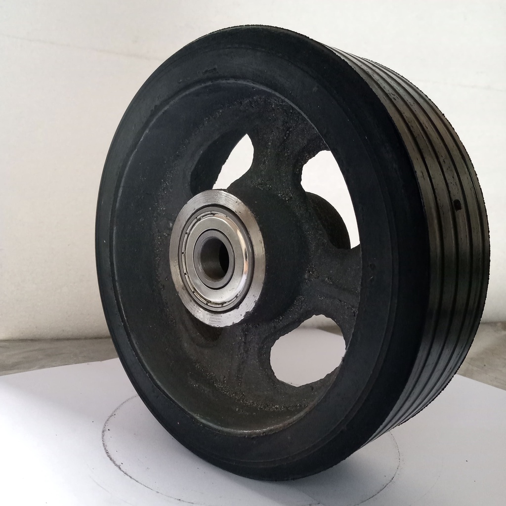 Jual roda troli gledekan karet mati 8 inch besi cor bergaransi | Shopee ...