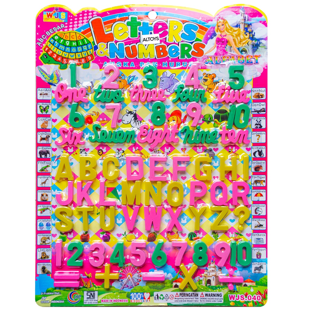 Jual Mainan Edukasi Anak Huruf Abjad / Angka / Alphabet Set Murah ...