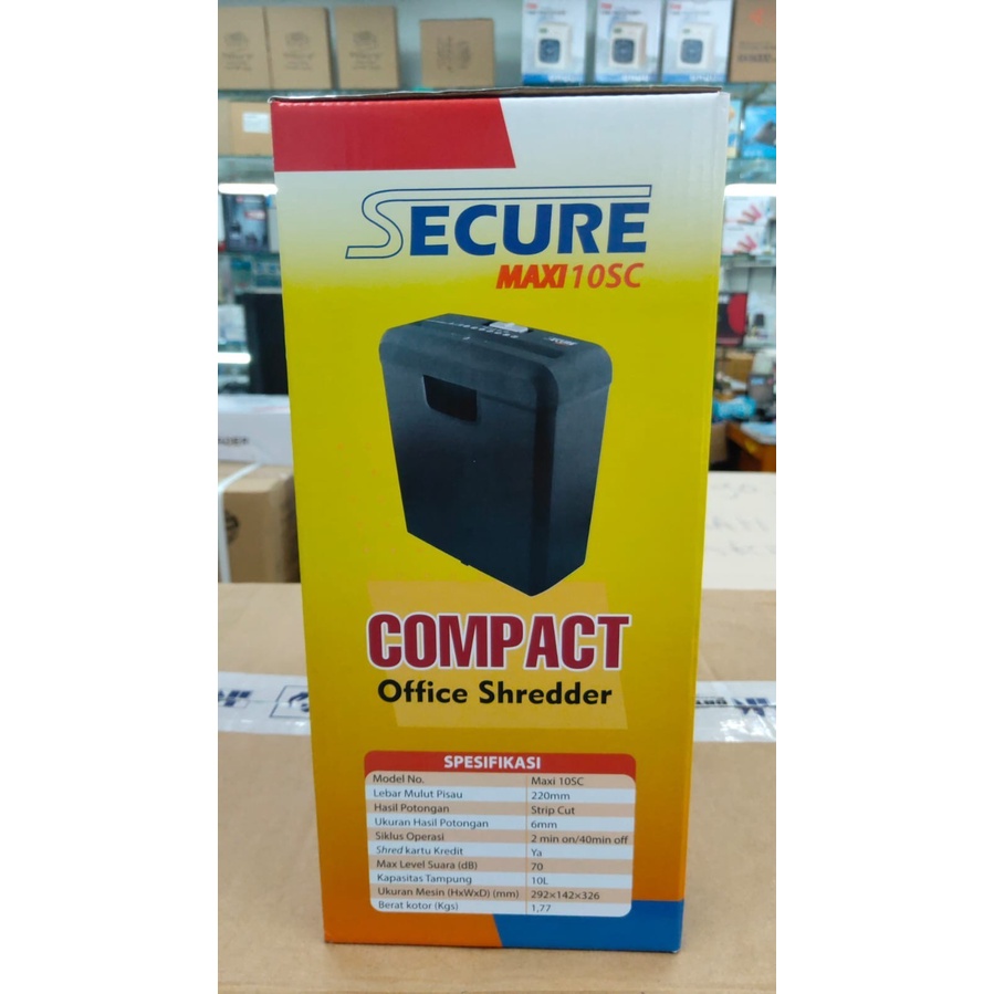 Jual Secure Maxi 10SC Paper Shredder Mesin Penghancur Kertas Garansi ...
