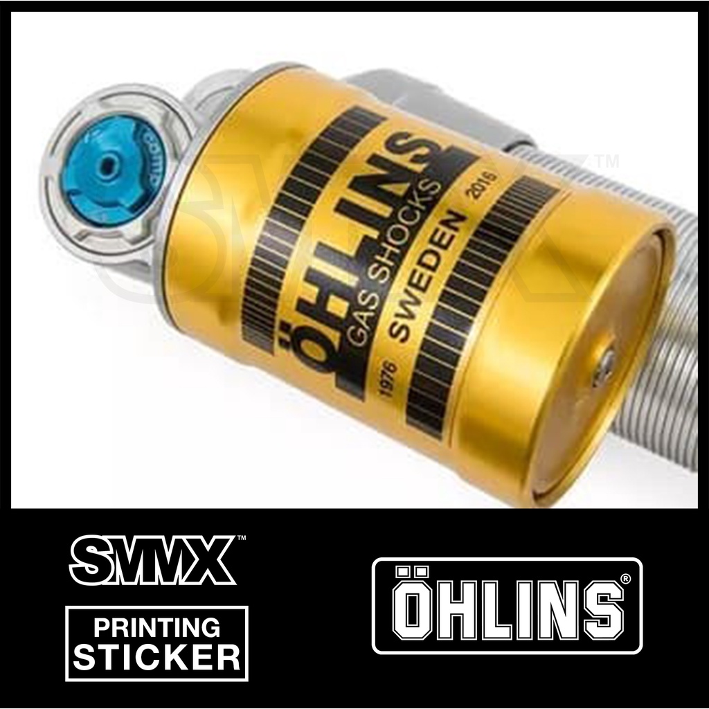 Jual Sticker stiker shock tabung Ohlins Vintage Retro Transparan ...