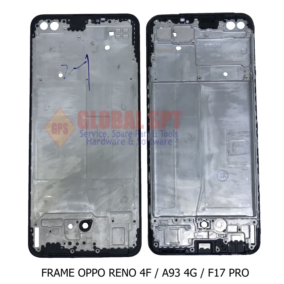 Jual FRAME OPPO RENO 4F / BEZZEL MIDDLE A93 4G / TULANG TENGAH F17 PRO | Shopee Indonesia