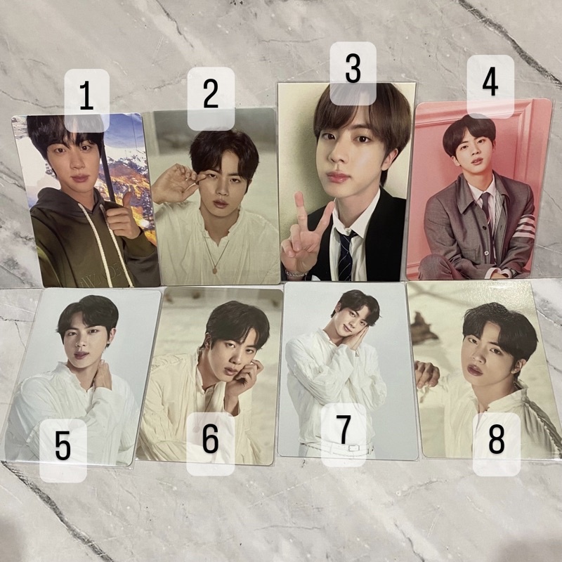 Jual Official BTS Jin Seokjin PC mini Photocard mpc ptd lys swz ...