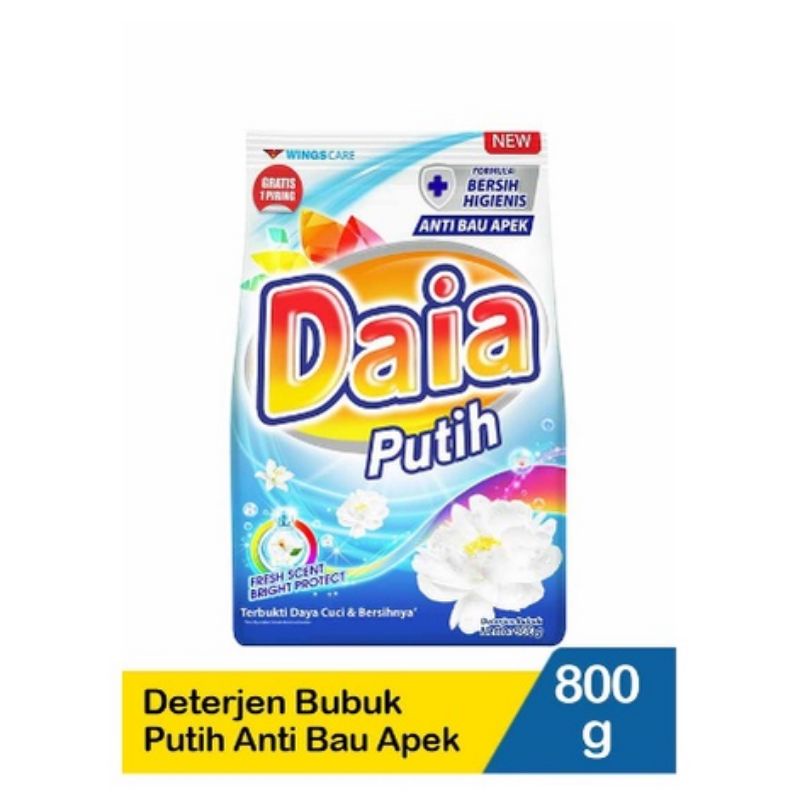 Jual Daia Detergent Bubuk Putih 800 gr | Shopee Indonesia