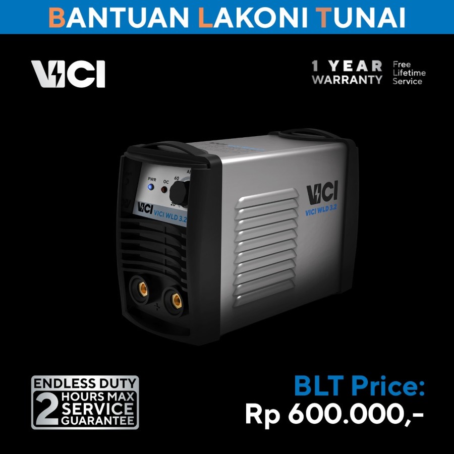 Jual Mesin Trafo Las Inverter Inventer Listrik IGBT VICI WLD 3.2 450W ...