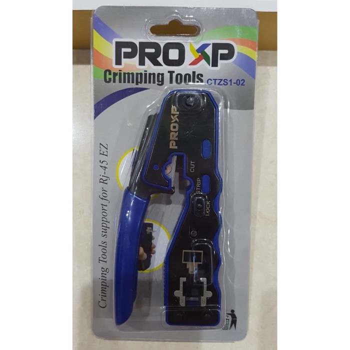 Jual PRO XP Crimping Tool RJ45 ( CTZS1-02 ) EZ Easy Crimp Cat.5e / Cat ...
