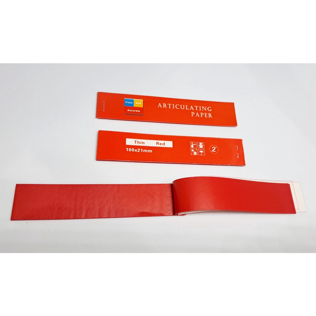 Jual Articulating Paper Papper Penanda Tambalan Ganjal 2 Warna | Shopee ...