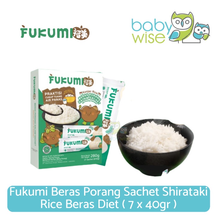 Jual Fukumi Beras Porang Sachet Shirataki Rice Beras Diet ( 7 x 40gr ...