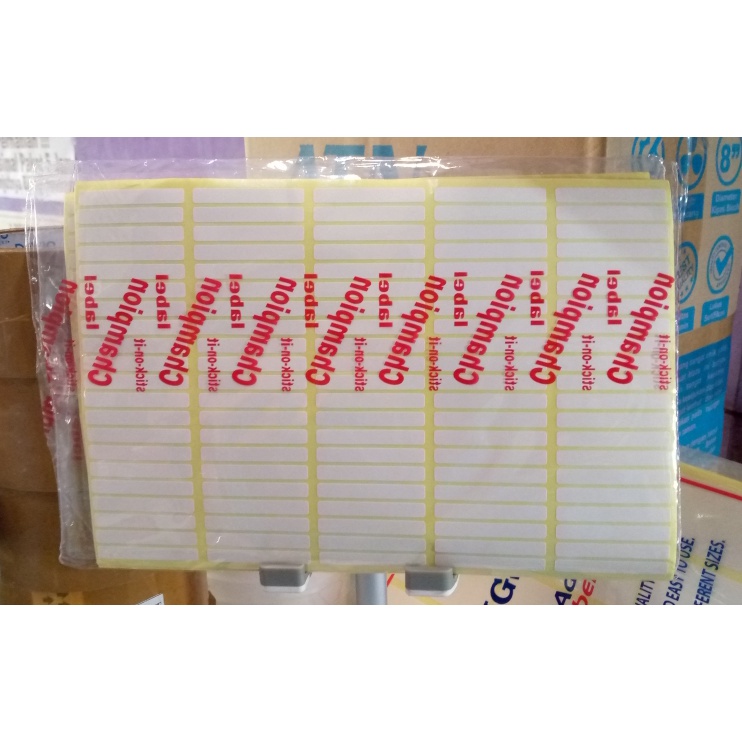 Jual Kertas Label Nama Stiker V-Gen / Kingstone / Phoenix bisa untuk ...