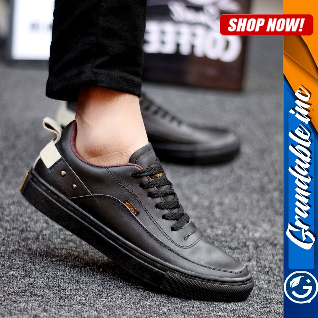 Jual GRANDABLE CYRE - Sepatu Kasual Sneakers Kulit Asli Casual Formal Kerja Kuliah Pria Original ...