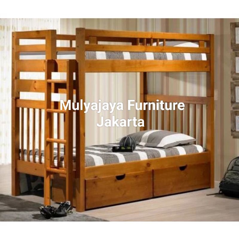 Jual BUNK BED KAYU JATI BERKUALITAS | Shopee Indonesia