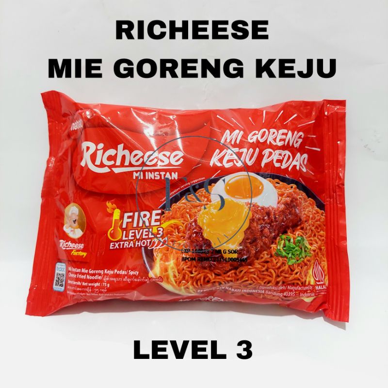 Jual RICHEESE MIE GORENG KEJU LEVEL 3 / MIE GORENG KEJU / RICHEESE MIE ...