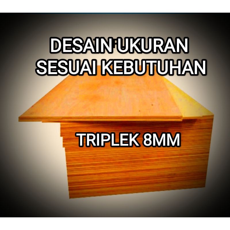 Jual triplek multiplek triplek 8mm custom ukuran | Shopee Indonesia