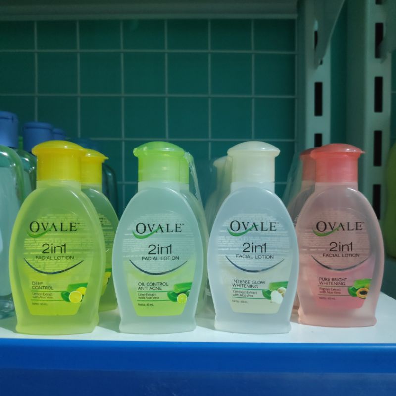 Jual Ovale 2in1 Facial Lotion 60ml Pembersih wajah Muka Oval Deep ...
