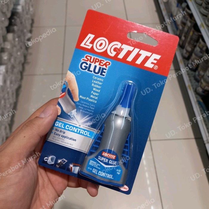 Jual Loctite lem serbaguna super glue ultra gel control kering 15 detik | Shopee Indonesia