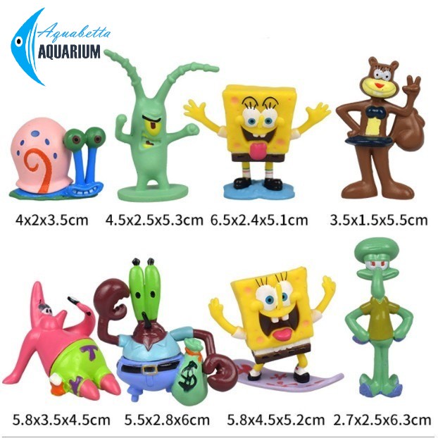 Jual Hiasan Aquarium Squidward Spongebob Action Figure Aquascape Dan ...