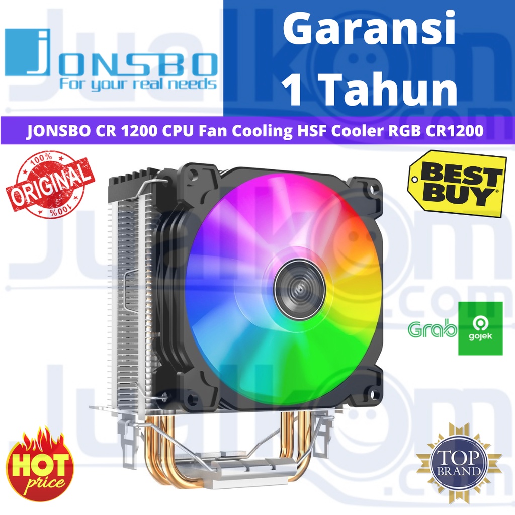 Jual JONSBO CR 1200 CPU Fan Cooling HSF Cooler RGB CR1200 | Shopee ...