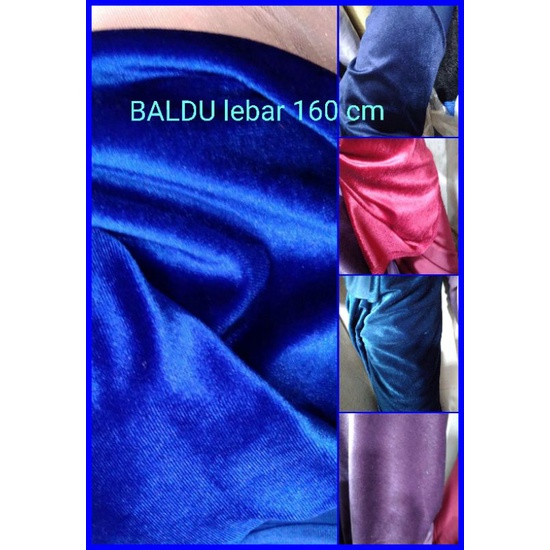 Jual kain beludru/ bludru berkaret polos lebar 160 cm (HARGA PER 0,5 ...