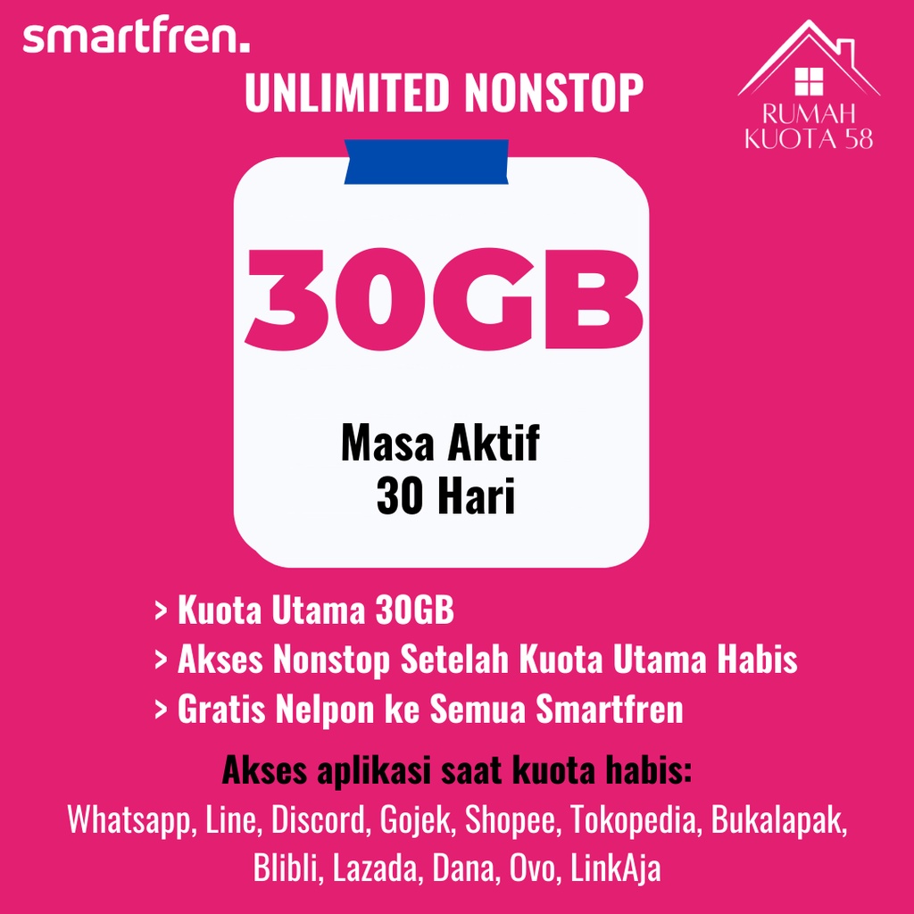 Jual PAKET DATA SMARTFREN MURAH UNLIMITED HARIAN, UNLIMITED NONSTOP | Shopee Indonesia
