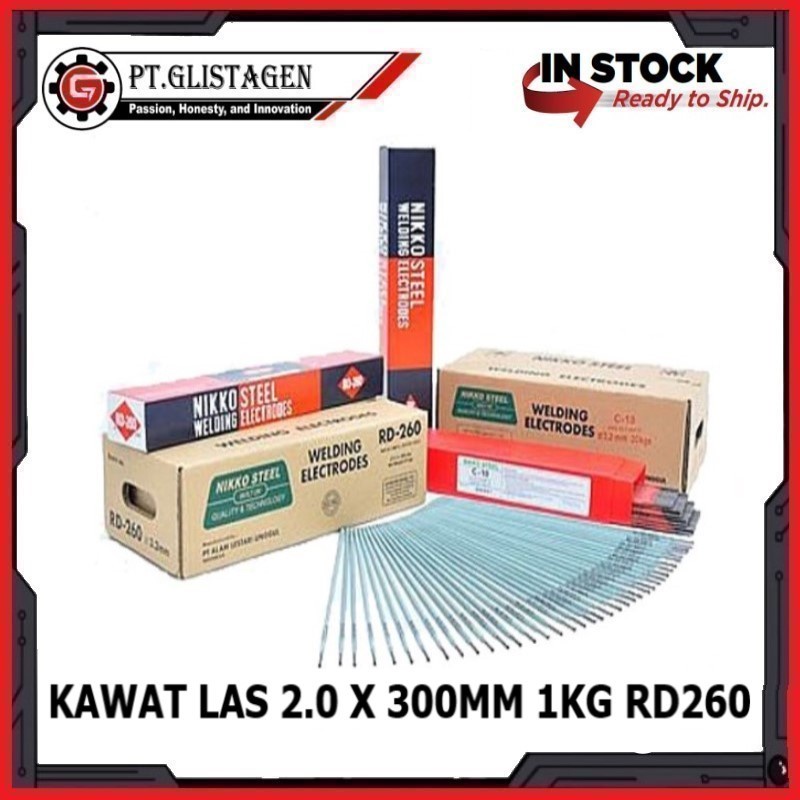 Jual Kawat Las Welding Electrodes Nikko Steel RD 260 Kawat Las 2.0 x ...