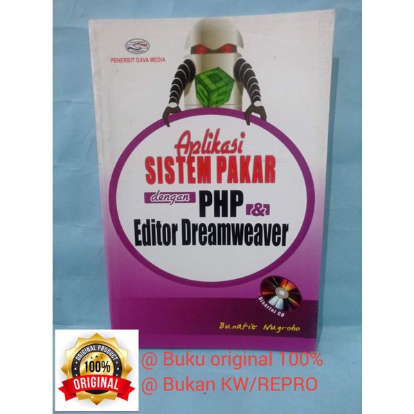 Jual buku aplikasi sistem pakar dengan PHP & editor dreamweaver. 100% asli. bekas | Shopee Indonesia