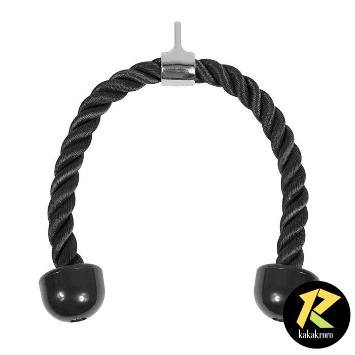 Jual Triceps Rope Pull Down Tali Otot Fitness Gym Tricep - Fury - Hitam ...