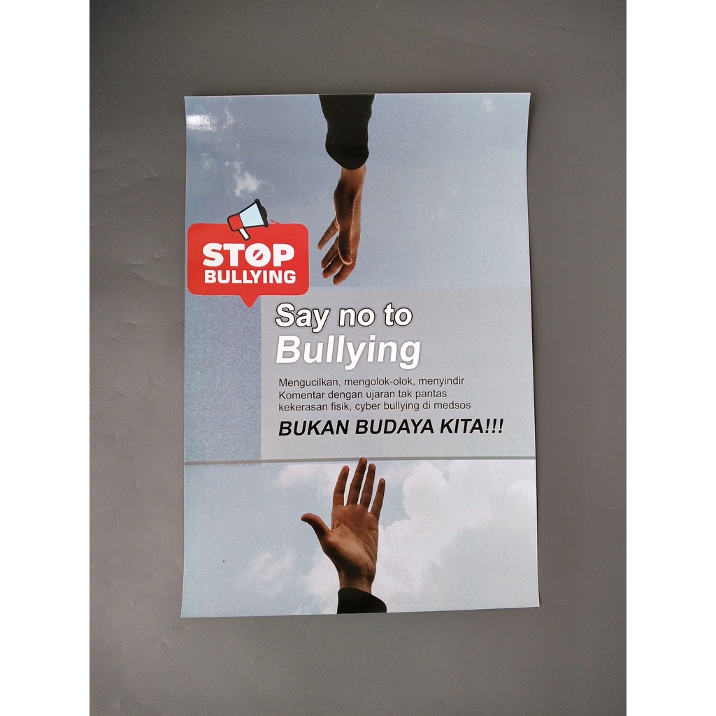 Jual Poster Stop Bullying (E), Poster Edukasi Kekerasan Anak, Poster Sekolah | Shopee Indonesia