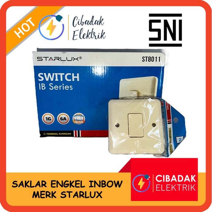 Jual SAKLAR ENGKEL IB / SAKLAR TUNGGAL INBOW STARLUX | Shopee Indonesia