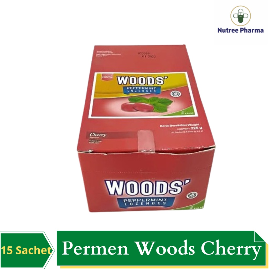 Jual WOODS PERMEN RASA CHERRY ISI 15 SACHET | Shopee Indonesia