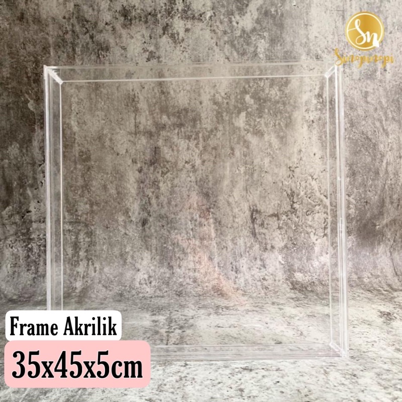 Jual Bingkai akrilik frame akrilik akrilik box tempat mahar estetik ...