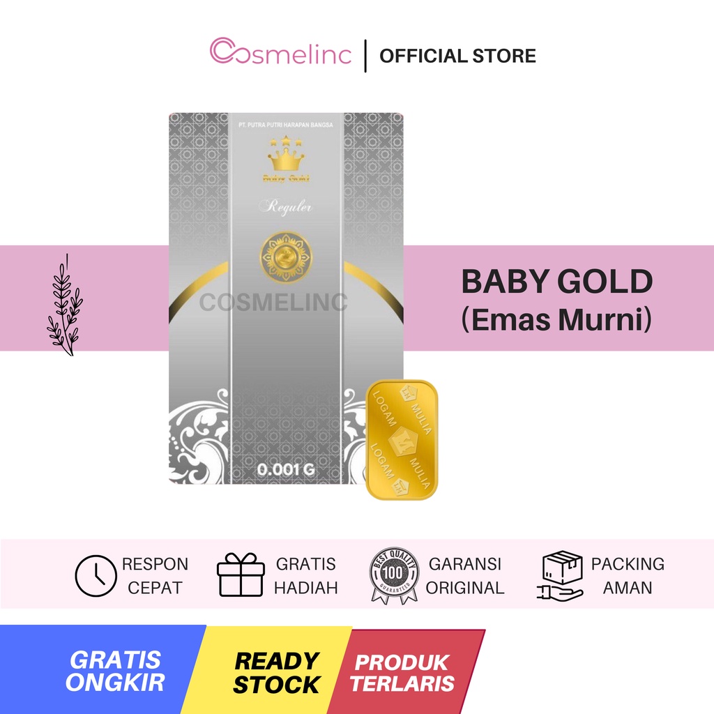 Jual Baby Gold emas mini 0,001 gram logam mulia 24 karat | Shopee Indonesia