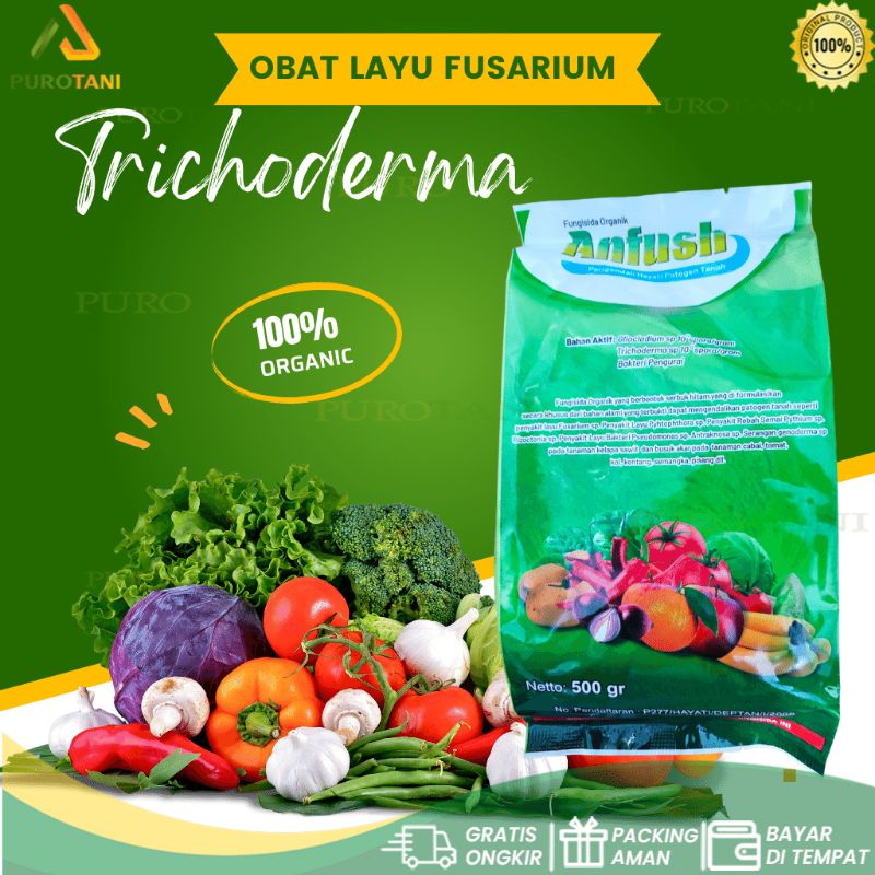 Jual Fungisida Organik Anfush 500 Gr Obat Fusarium Patogen Tanah ...